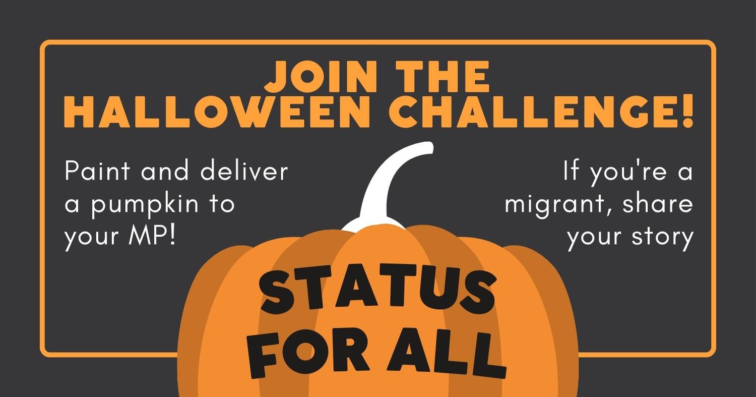 Status for All Halloween Pumpkin & Fighting Fear Challenge - Migrant ...